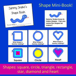 Learning Shapes | Sammy Snake Mini-book - My Teaching Library ...