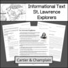 St. Lawrence Explorers | Cartier and Champlain - My Teaching Library ...
