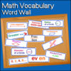 Math Vocabulary Word Wall - My Teaching Library | MyTeachingLibrary.com