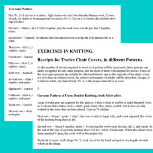 Exercises in Knitting - My Teaching Library | MyTeachingLibrary.com