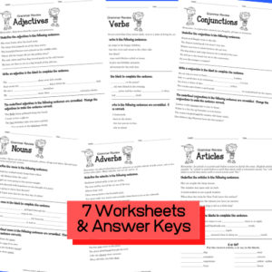 Grammar Review 1 | Parts of Speech - My Teaching Library ...