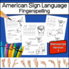 ASL Alphabet Coloring Book | American Sign Language A-Z - My Teaching ...