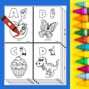 ASL Alphabet Coloring Book | American Sign Language A-Z - My Teaching ...