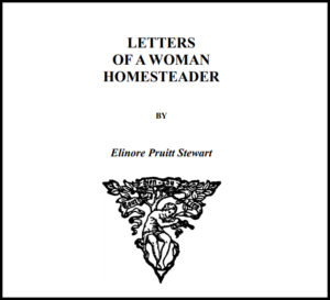 Letters of a Woman Homesteader - My Teaching Library ...