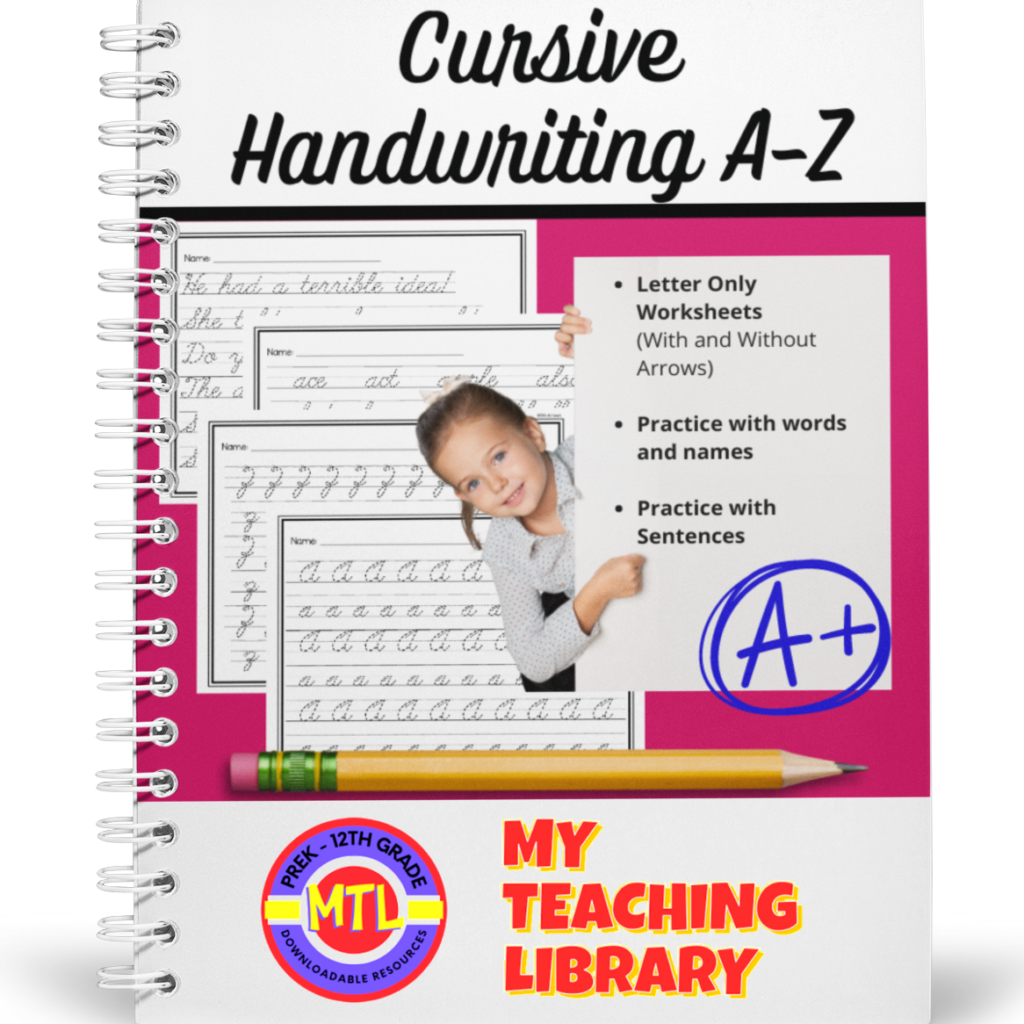 Cursive Handwriting A-Z | Complete - My Teaching Library ...