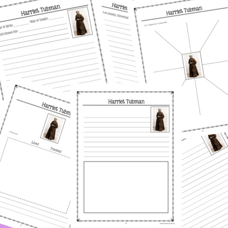 Harriet Tubman Project-Based Unit | Research – Writing – Presentation ...