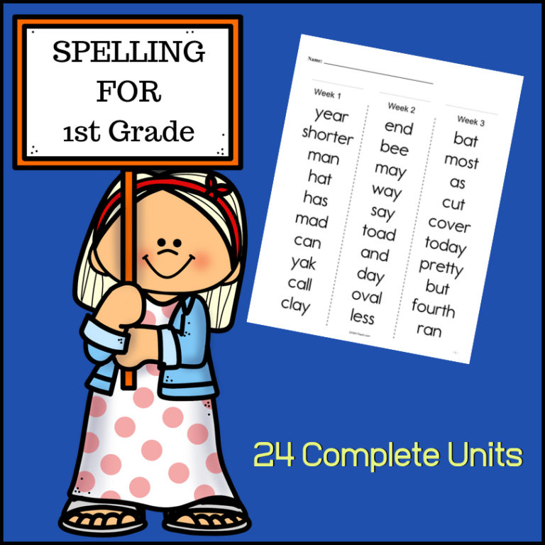 Spelling Curriculum for 1st Grade - My Teaching Library ...