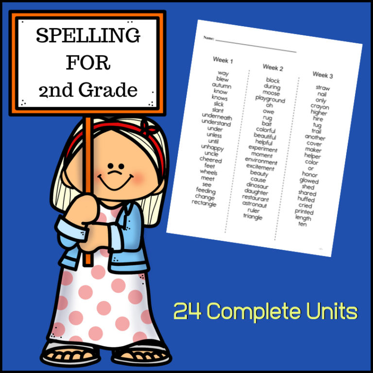 Spelling Curriculum for 2nd Grade - My Teaching Library ...