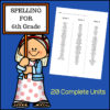 Spelling Curriculum for 6th Grade - My Teaching Library ...