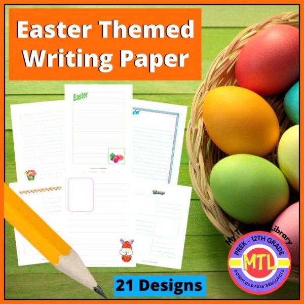 Easter Writing Paper - My Teaching Library | MyTeachingLibrary.com