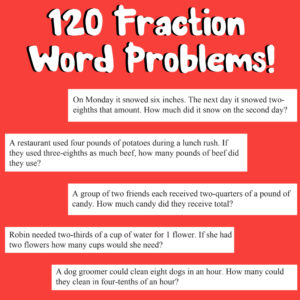 Multiplying Fractions Word Problems - My Teaching Library ...