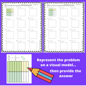 Multiplying Fractions with Visual Models 2 - My Teaching Library ...