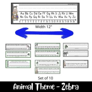 Zebra Desk Topper | Cute Animal Name Plate - My Teaching Library ...