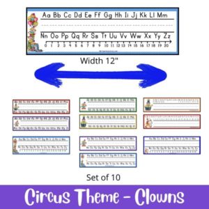 Clown - Circus Desk Topper | Name Plate - My Teaching Library ...