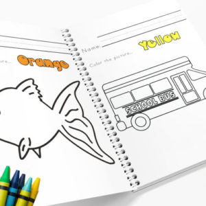 Preschool Coloring Book | Color Words - My Teaching Library ...