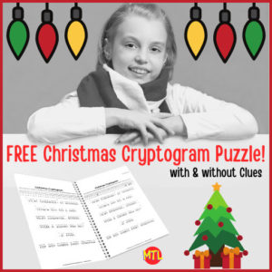 Christmas Cryptogram - My Teaching Library | MyTeachingLibrary.com