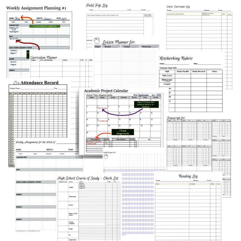 Homeschool Record Keeping - My Teaching Library | MyTeachingLibrary.com