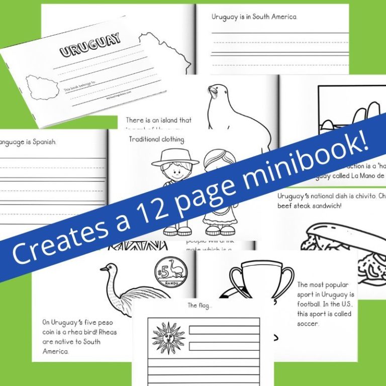 Uruguay Country Study Minibook for Early Learners - My Teaching Library ...