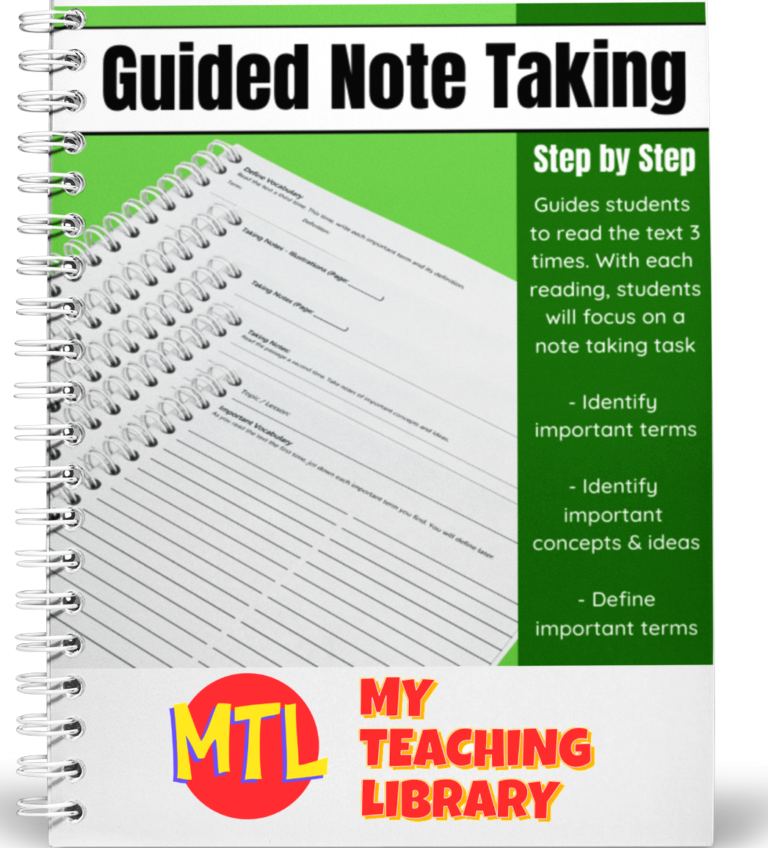 Guided Note Taking - My Teaching Library | MyTeachingLibrary.com