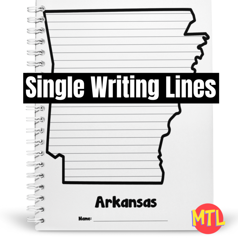 Arkansas Notebooking | Unique State Shaped Writing Paper - My Teaching ...