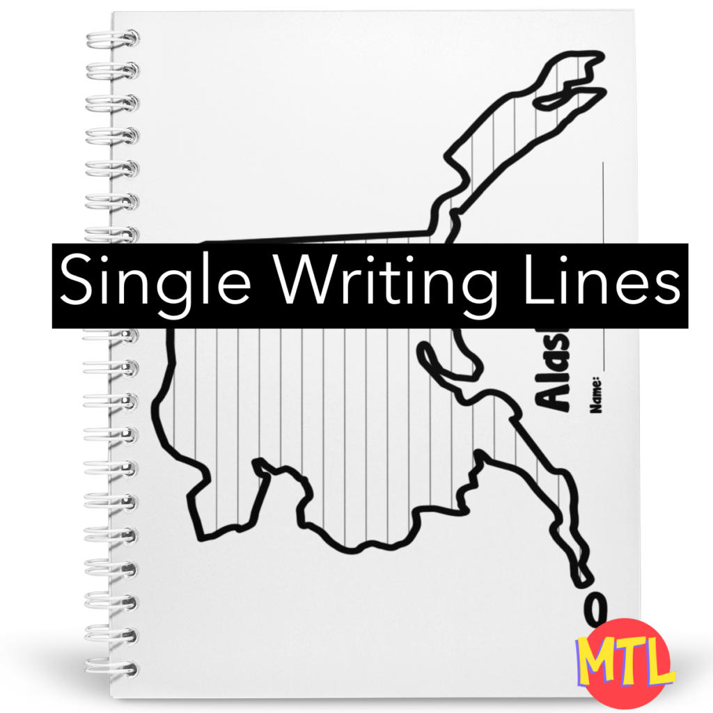 Alaska Notebooking | Unique State Shaped Writing Paper - My Teaching ...