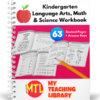 Kindergarten Language Arts - Math - Science Workbook - My Teaching ...