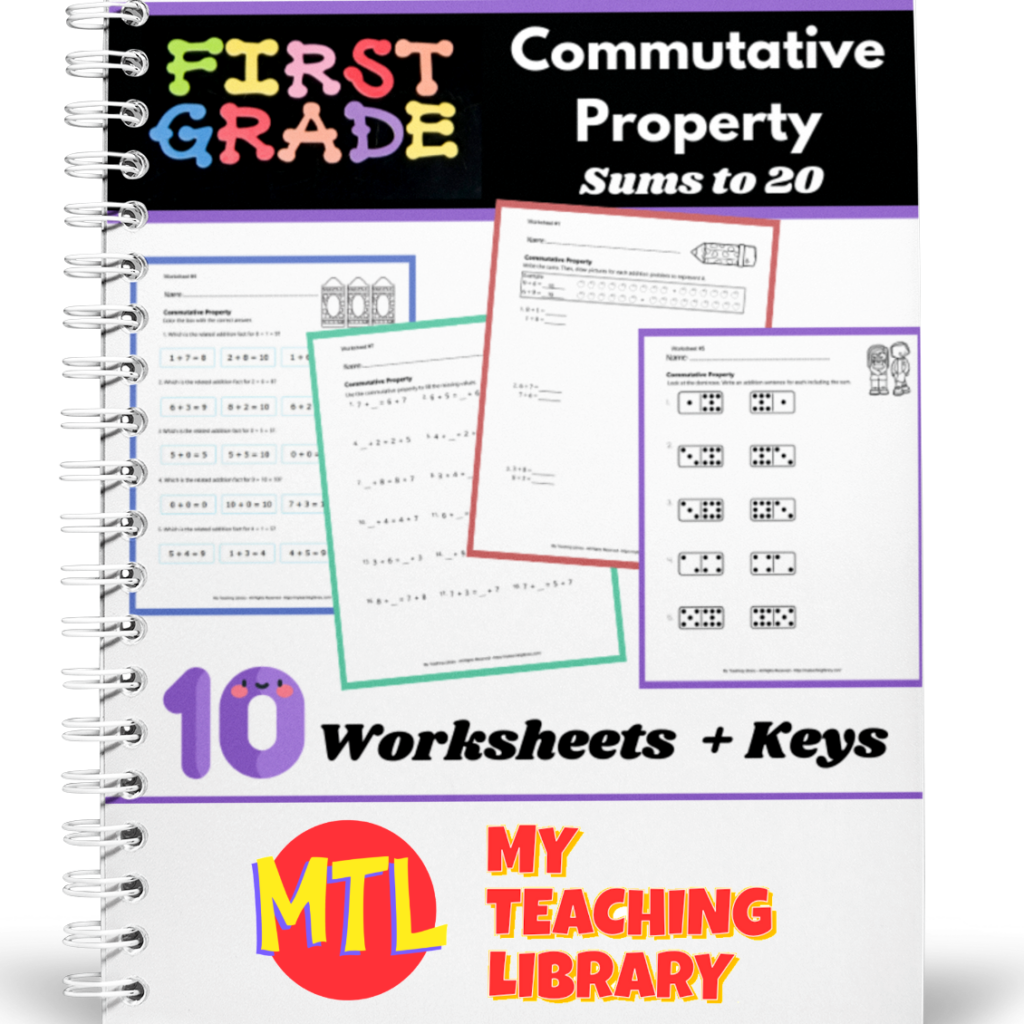 Commutative Property | First Grade Sums to 20 - My Teaching Library ...