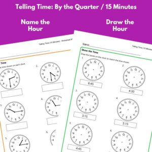 Telling Time | First Grade - My Teaching Library | MyTeachingLibrary.com