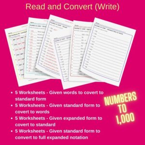 Read, Write and Count Numbers to 1,000 - My Teaching Library ...