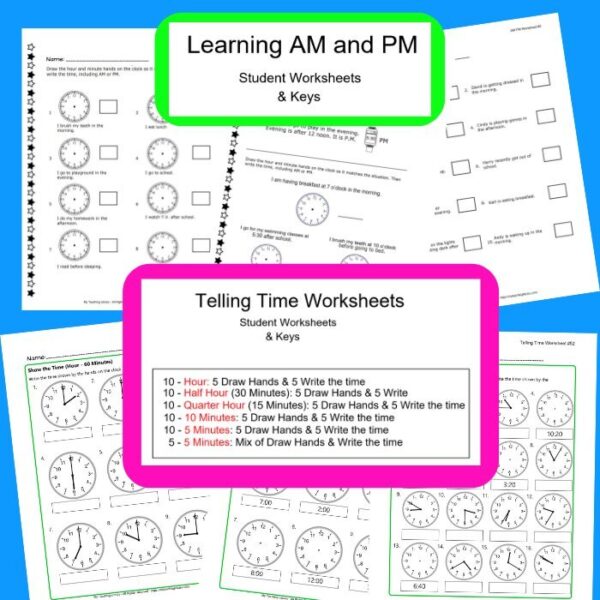 Telling Time MEGA Unit | 1st-3rd Grades - My Teaching Library ...