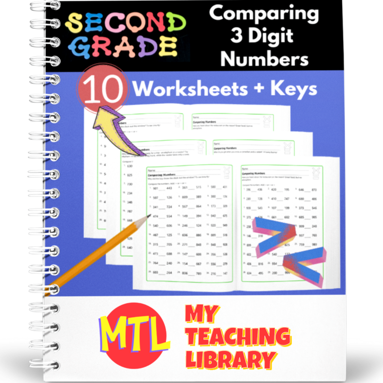 Comparing Three Digit Numbers | Greater Than Less Than - My Teaching ...