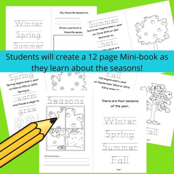 The Four Seasons | Science Mini-Book - My Teaching Library ...