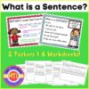 What is a Sentence? Teaching Posters and Worksheets - My Teaching ...