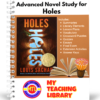 Advanced Novel Study | Holes - My Teaching Library | MyTeachingLibrary.com