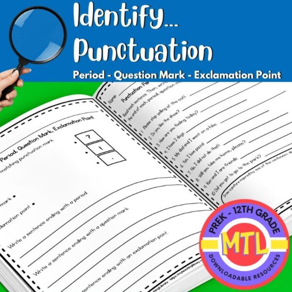 Punctuation | Period - Question Mark - Exclamation Point - My Teaching ...