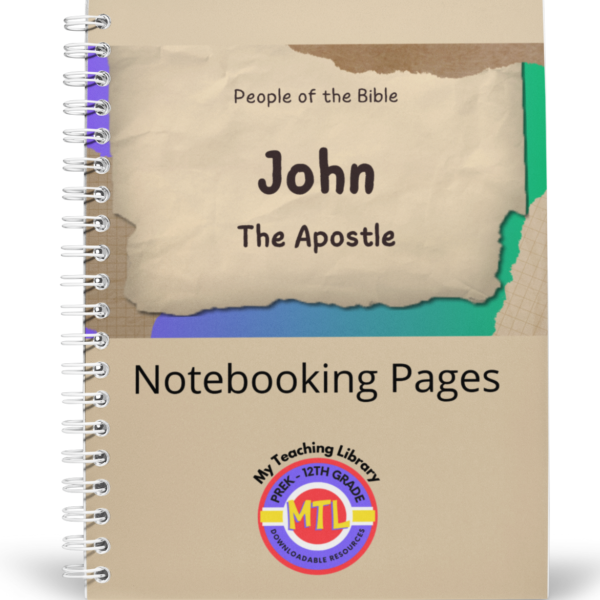 John - The Apostle | Notebooking Pages - My Teaching Library ...