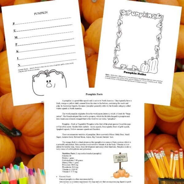 Quick Pumpkin Poetry - My Teaching Library | MyTeachingLibrary.com