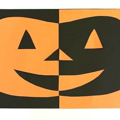 Fall Craft: Positive-Negative Space Jack-o-Lantern - My Teaching ...