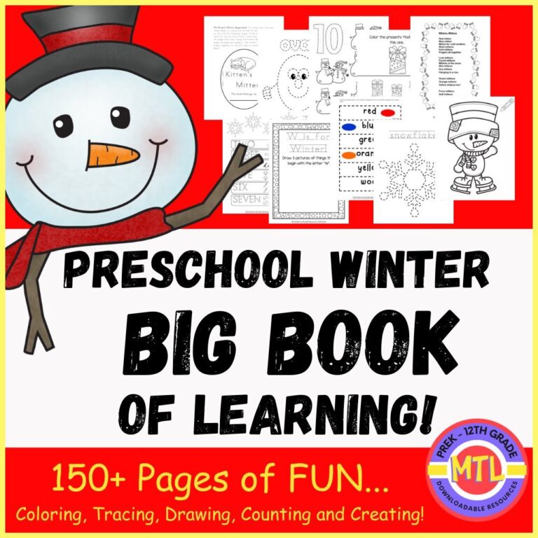 Preschool Winter Big Book of Learning - My Teaching Library ...