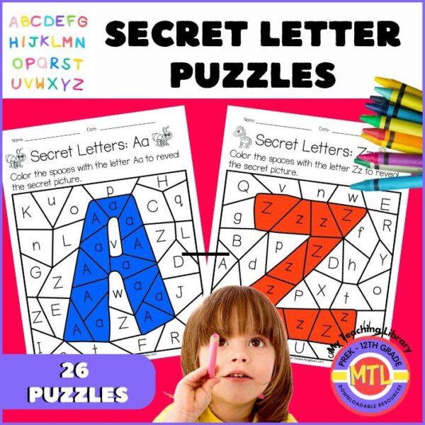 ABC Picture Puzzles - My Teaching Library | MyTeachingLibrary.com