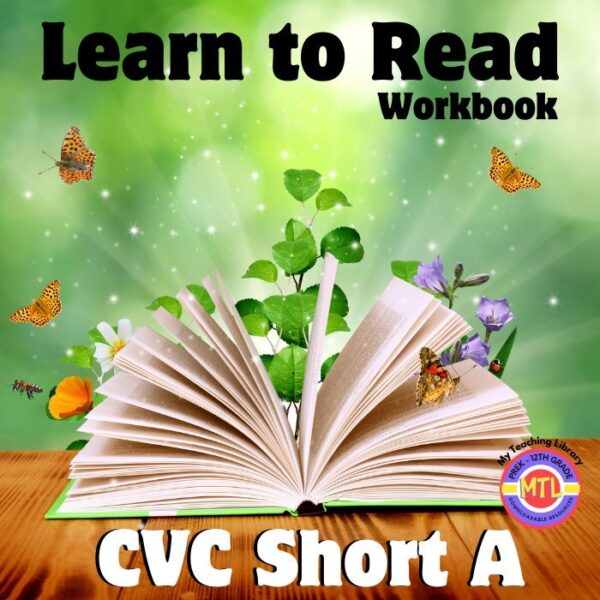 Learn to Read | CVC Short A - Phonics Workbook - My Teaching Library ...