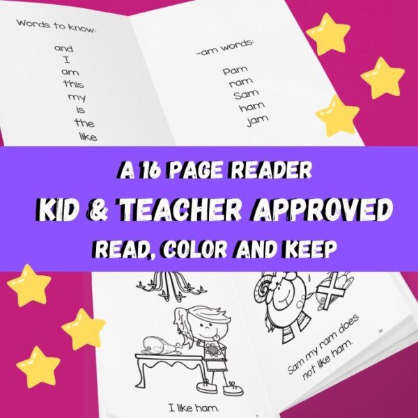 I Can Read CVC Decodable Reader | -am - My Teaching Library ...