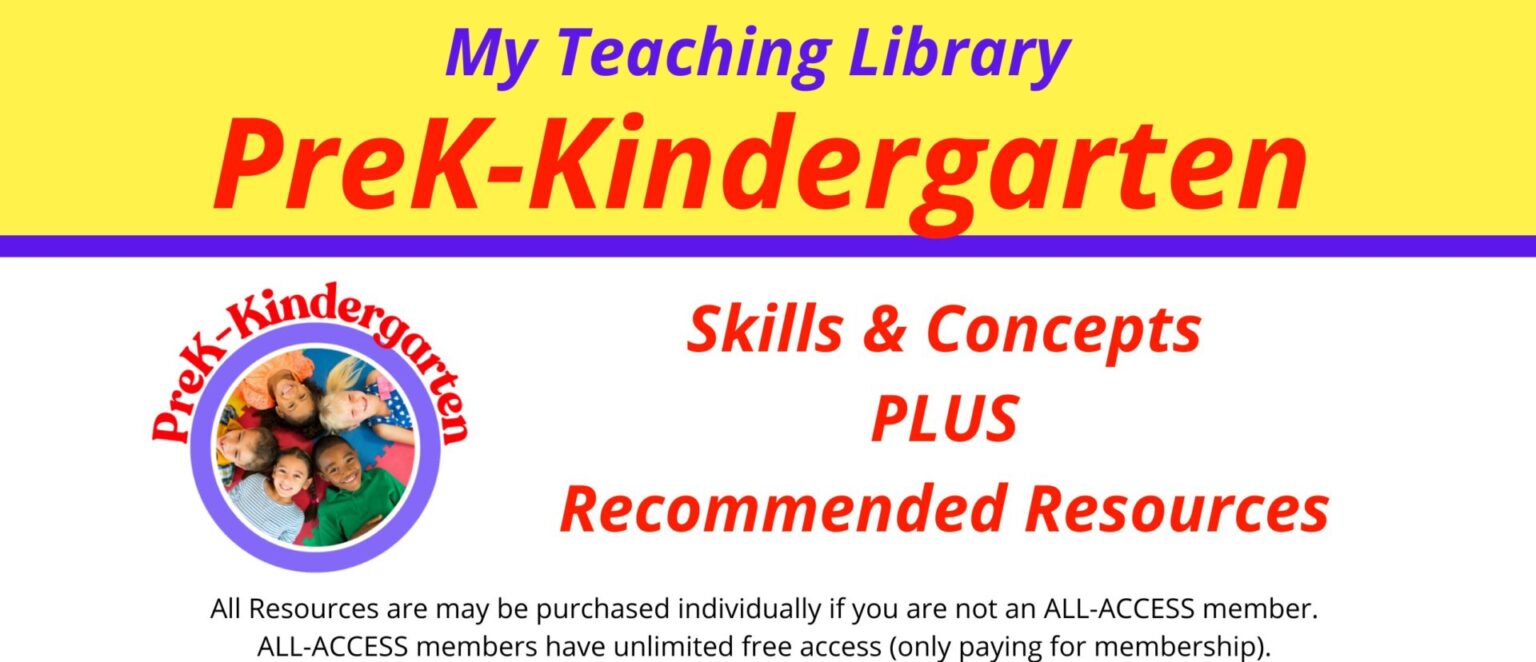 PreK and Kindergarten Curriculum - My Teaching Library ...