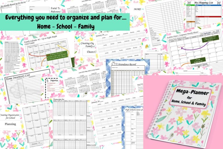 Mega-Planner for Home, School and Family - My Teaching Library ...