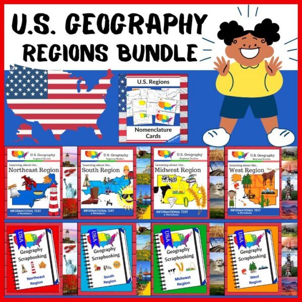 Regions of the U.S.A. | Geography Bundle - My Teaching Library ...