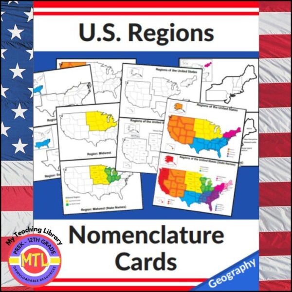 Regions of the U.S.A. | Geography Bundle - My Teaching Library ...