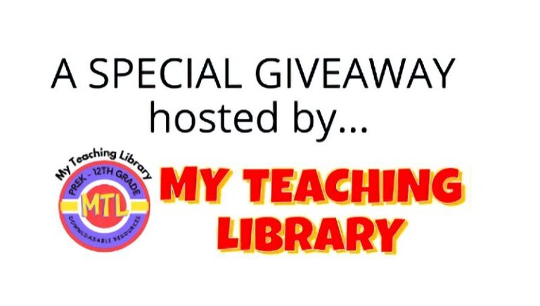 Giveaway - My Teaching Library | MyTeachingLibrary.com