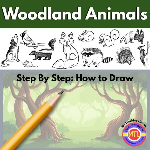 How to Draw: Woodland Animals - My Teaching Library | MyTeachingLibrary.com