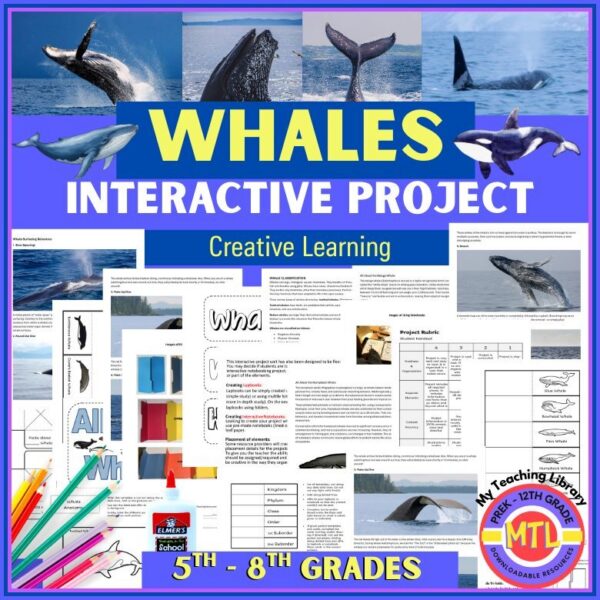 Whale Unit Study | Life Science Lapbook and Interactive Notebook - My ...